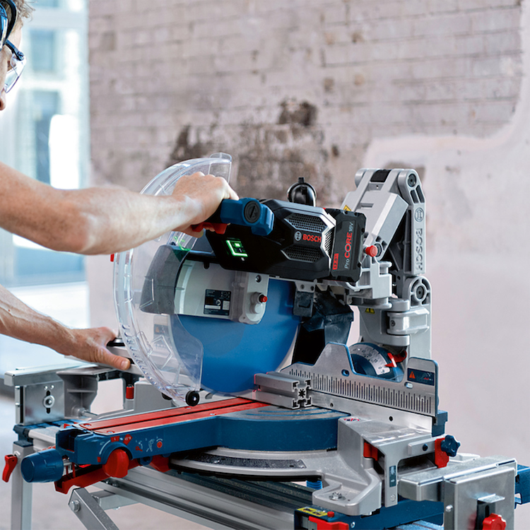 Sierra ingletadora BOSCH 12" ( Brazo Robotico ) GCM 18V-305 GDC ...