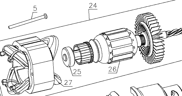 Inducido Taladro STANLEY STDH6013-B3, TM605, TM600-B3 Tipo 1 / DEWALT-2 ...