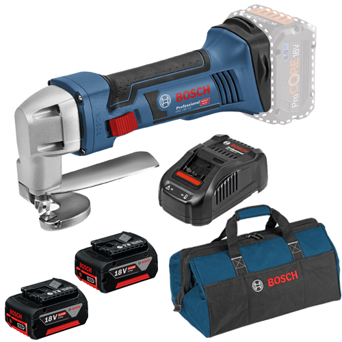 Cizalla Electrica (2.8MM) GSC 18V-16 / 2 Bateria 1 Cargador / BOSCH-9-B-1 | CONSTRUHERRAMIENTAS