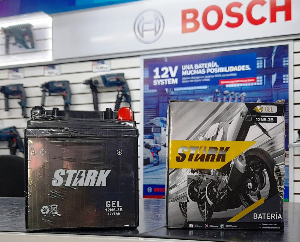 Bateria Moto 12N5-3B / YB5L-B / BB5L-B / = BTX7L-BS / STARK GEL / 5 Ah ...