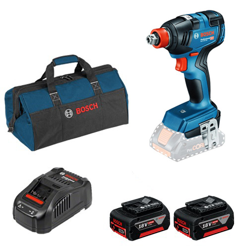 Atornillador de Impacto 18V BOSCH GDX 18V-200 / 2- Baterias 1- Cargador ...