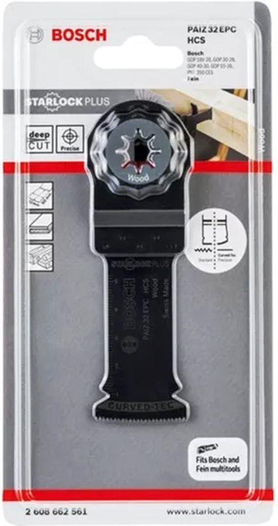 Cuchilla Osilante BOSCH Madera / 60 x 32 mm / STARLOCK PLUS / BOSCH ...